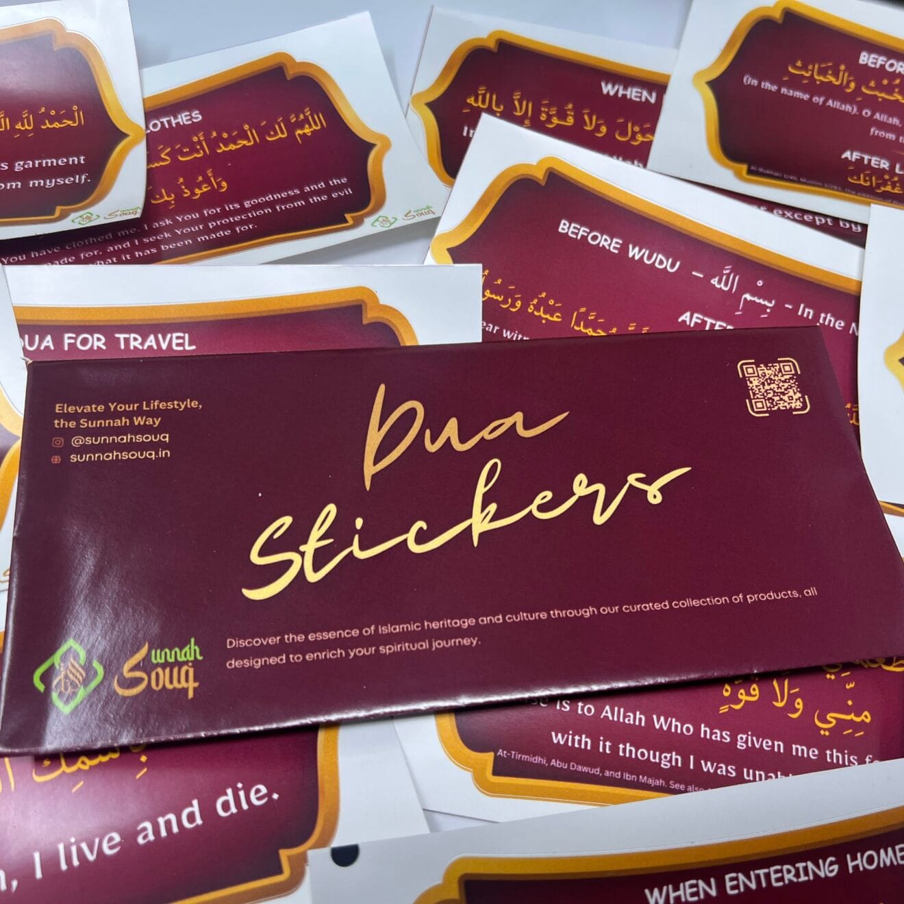 Pre-Cut 12 Set Islamic Dua Stickers For Muslim Kids & Adults - Sunnah ...
