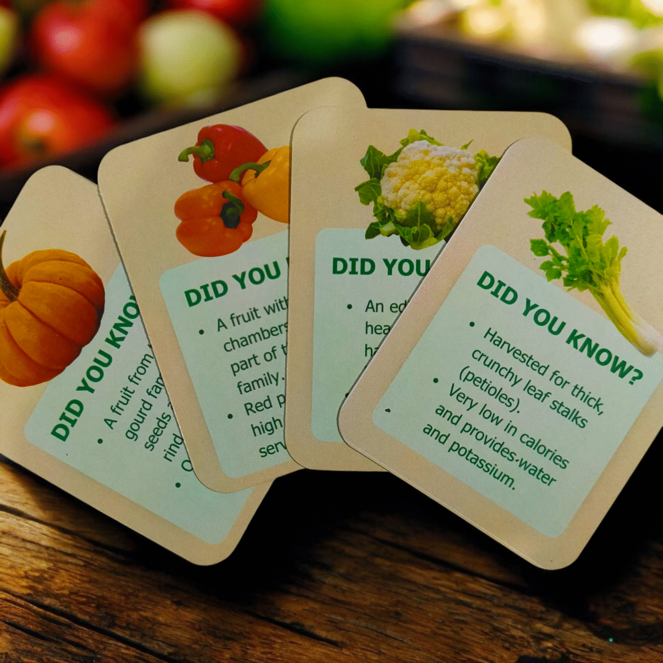 30 Vegetables Flash Cards for Kids – Arabic & English with ...